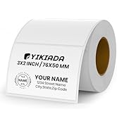 Amazon.com : YIKIADA Clear Thermal Labels Vinyl 2 Inch Self-Adhesive ...