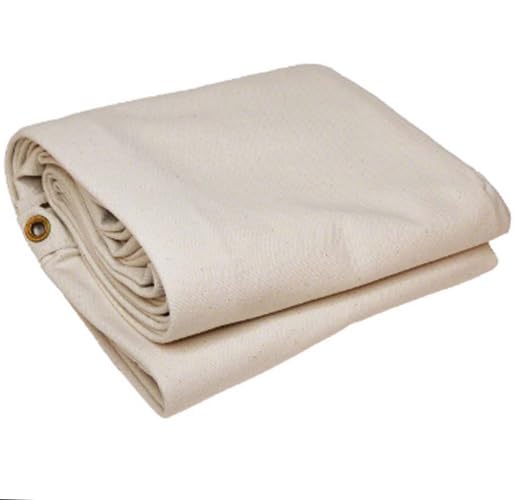 VG TARP HIGH Performance Canvas Tarpaulin Cream Colour 500 GSM Thick ...