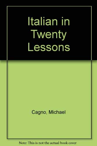 Italian in Twenty Lessons : Cagno, Michael: Amazon.in: Books