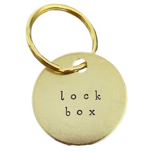 Amazon.com: Lock Box Keychain Label - Metal Locker Lockbox Identifier ...