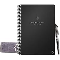 Amazon.com: Rocketbook Fusion Smart Reusable Notebook - Calendar, To-Do ...