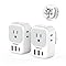 Amazon.com: TESSAN Brazil Plug Adapter 2 Pack, 7 in 1 US to Brazil ...