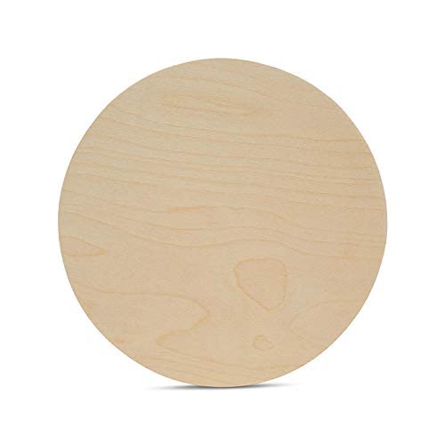 CRISELL 4 Pieces 12 Inch Wooden Circle Door Hanger, Unfinished Round ...