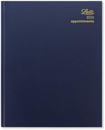 Letts of London Standard Quarto week to view 2025 diary - blue : Amazon ...