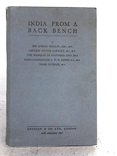 India from a back bench,: Baillie, Adrian: Amazon.com: Books