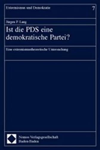 Amazon.com: Ist die PDS eine demokratische Partei?: 9783832904142 ...
