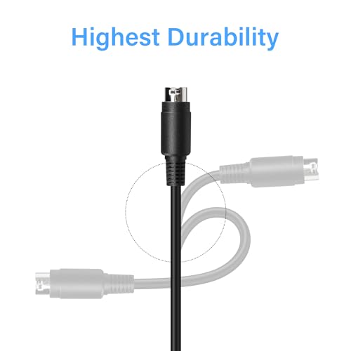 PNGKNYOCN Replacement 18AWG 4 Pin DIN Male DIY Pigtail Cable for CCTV ...