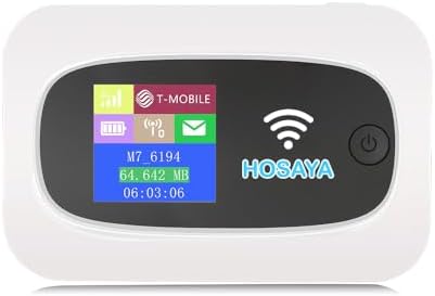 Amazon.com: HOSAYA Portable WiFi 4G LTE SIM Card Router Color LCD ...