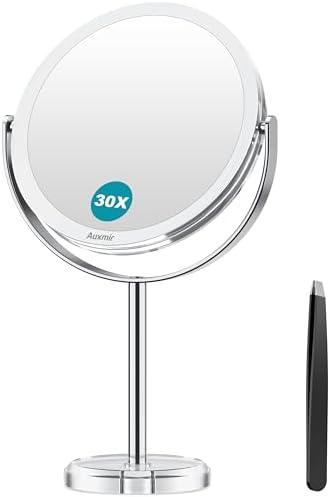 Amazon.com : 30X Magnifying Mirror with Light, 6'' Makeup Magnifying ...