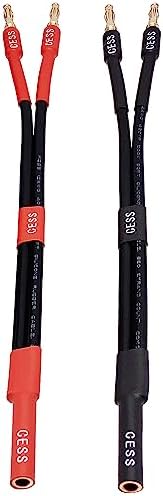 Amazon.com: CNCESS CESS-141 Banana Plug Cable Splitter 1-in 2-Out, 2 ...