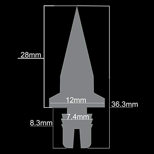 Snapklik.com : RTrhinoTuning 50pcs 7.4mm/0.29in Wheel Spike Nuts Lip ...