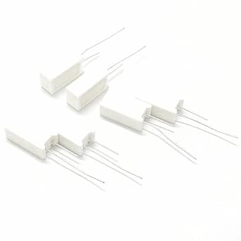 5PCS 5W 5% Vertical cement resistance Ceramic resistor,0.01R: Amazon ...