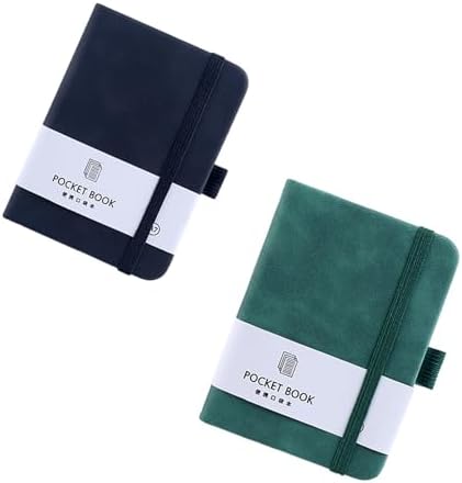 Pocket Notebook,2 Pcs Portable A7 Notebook Small Notebooks Pocket Size ...