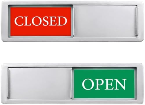 Amazon.com : Open Closed Sign, Open Signs Privacy Slide Door Sign ...