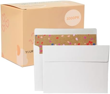Amazon.com : A6 White Envelopes 4X6 100 Pack - Quick Self Seal,For 4x6 ...