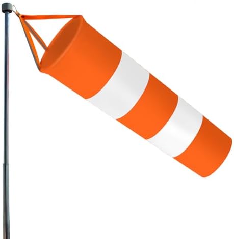 Amazon.com: CrocSee Airport Windsock Outdoor Hanging Heavy Duty Orange ...