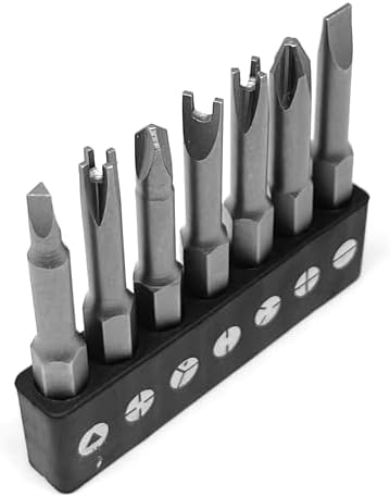 OHIY Special Shape Screwdriver Insert Bit Set Phillips Slotted U-Shape ...