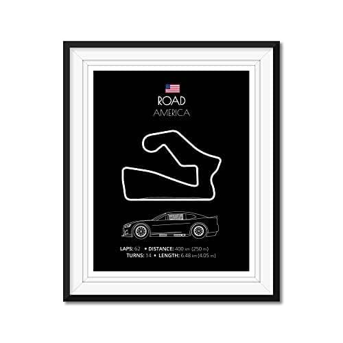 Amazon.com: Custom Car Posters Road America Race Track Poster intended ...