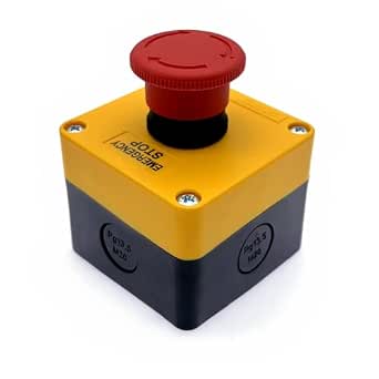 JZK 660V 10A Red mushroom emergency stop switch, plastic red sign push ...