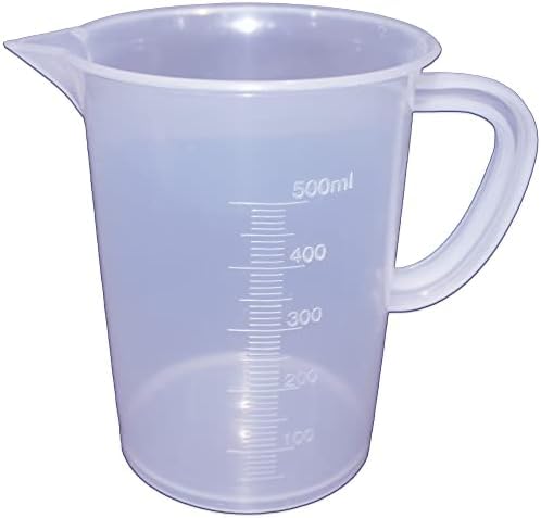Buy Plastic Measuring Jar with Handle (500 ML), Lab Jar, Measuring Cup ...