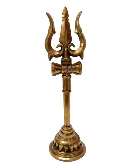 Buy Brass Blessing TRISHUL Trident of Hindu Lord Shiva | Shiv Weapon ...