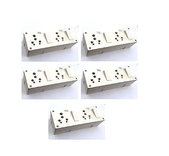 Pack of 5 Pieces 16AMP Double Combined with Junction Box and Indicator ...