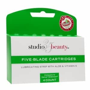 Amazon.com: Studio 35 Beauty 5 Blade Cartridges for Women, 4 ea (Single ...