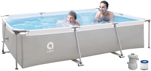 Amazon.com: SLOOSH Rectangular Above Ground Pool - 10ft x 6.8ft x ...