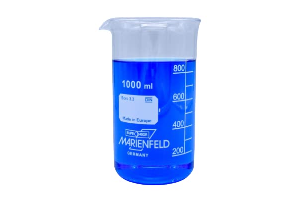 Beaker 1000ml Borosilicate Glass 3 3 Clear Tall Form Laboratory ...