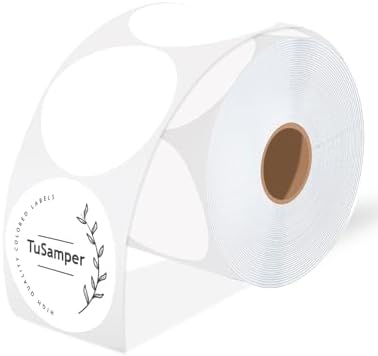 Amazon.com : TuSamper 3 Inch Round Thermal Label Stickers, Self ...