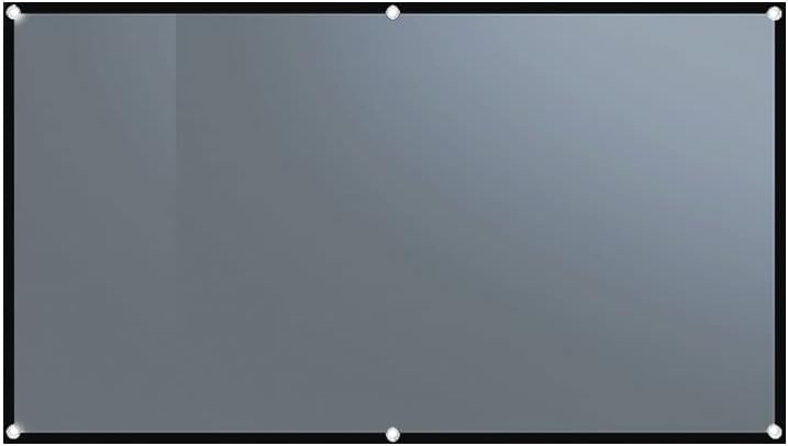 100 inch 16:9 Reflective Fabric Projection Screen with Eye lits for ...