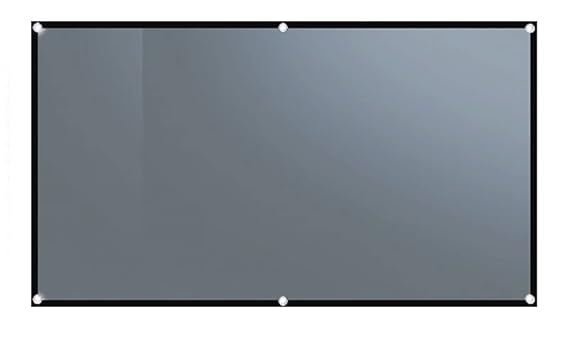 100 inch 16:9 Reflective Fabric Projection Screen with Eye lits for ...