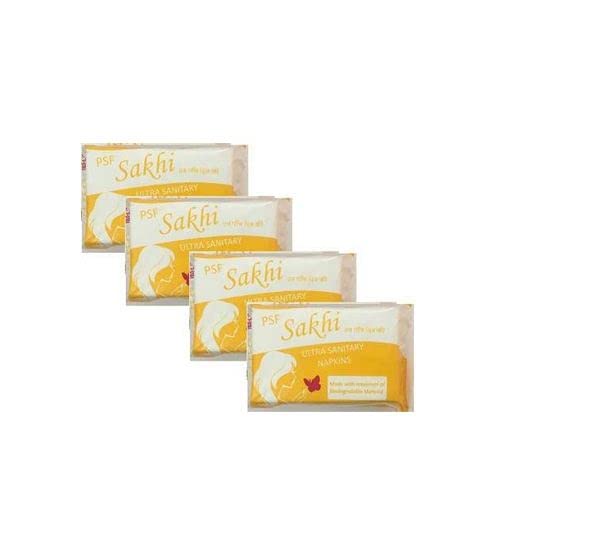 Buy PSF Sakhi Ultra Thin Sanitary Pad with Anion Strip for Extra ...