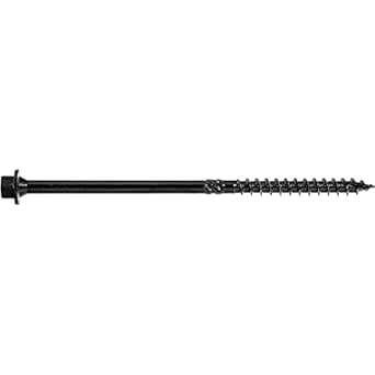 #14 X 5 Heavy Duty Black Timber/Log/Landscaping Wood Screws - Exterior ...