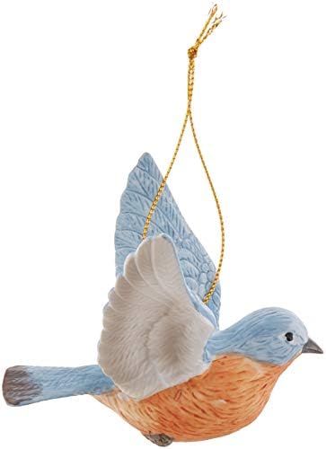 Amazon.com: Fine Porcelain Bluebird Figurine Ornament, 3.5 in : Home ...