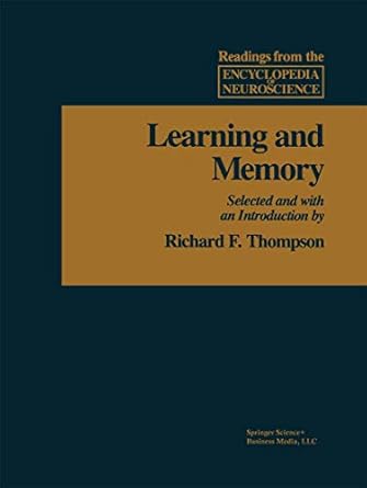 Buy Learning and Memory (Readings from the Encyclopedia of Neuroscience ...