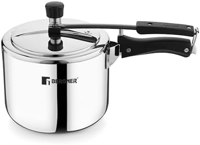 Buy Bergner Argent TriPly 18/8 Stainless Steel 2.5 Liters Inner Lid ...