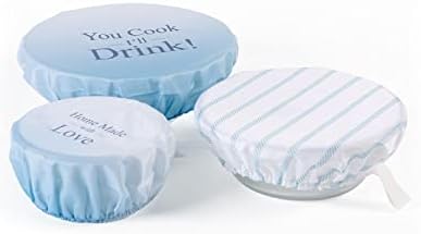 3 Pcs Fabric Bowl Covers Reusable Fabric Elastic Lids Durable Food ...