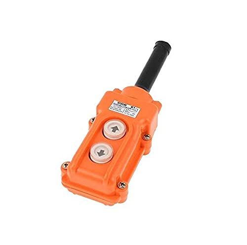 Crane Pendant Control Pushbutton Switch, 2 Ways Hoist Crane Push Button ...