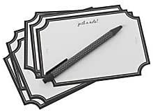 See Jane Work(R) Note Cards With Envelopes, 4In. X 6In., Black by See ...