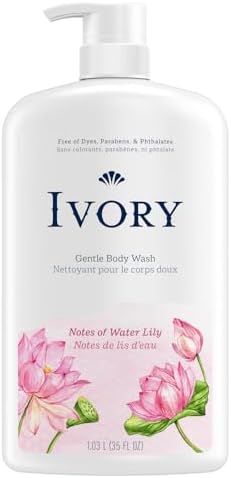 Amazon.com : Ivory Gentle Body Wash, Water Lily Scent, 35oz : Beauty ...