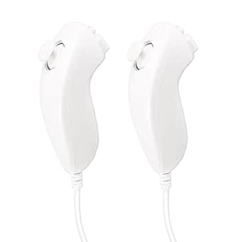 Amazon.com: JINHEZO Nunchuck Controller Joystick Gamepad Replacement ...
