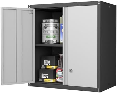 Amazon.com: GEDELITE Metal Wall Cabinet, Locking Storage Cabinet for ...