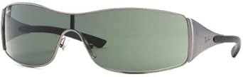 Amazon.com: Ray-Ban RB 3268 041/71 Satin Gunmetal HIGHSTREET Sunglasses ...