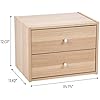 Amazon.com: IRIS USA 2-Drawer Modular Wood Stacking Storage Box, for ...