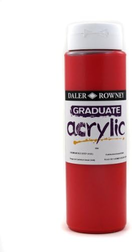 Daler-Rowney Graduate Acrylic Paint, Plastic Bottle, 16.91oz - 500 ml ...