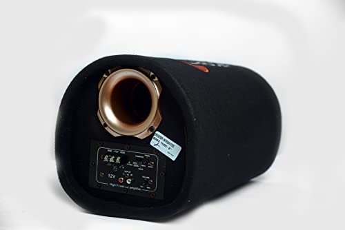 10 Inch Active Bass Tube Subwoofer with Inbuilt Amplifier 5400W (Black ...
