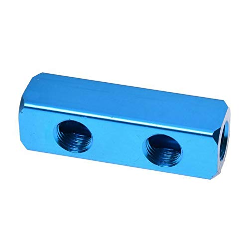 3X(1/4" PT Threaded Ports 2 Way Quick Connect Air Hose Manifold Block ...