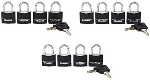 Master Lock 131Q 1-3/16" Wide Weatherproof Solid Body Padlock; 12-Pack ...