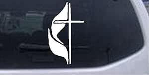 Amazon.com - Rad Dezigns Methodist Cross Christian Car or Truck Window ...